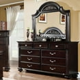 Wooden Traditional Bedroom Dresser, Transitional Style, Dark Walnut ...