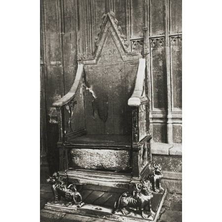 The Coronation Chair, Westminster Abbey, City Of Westminster, London ...