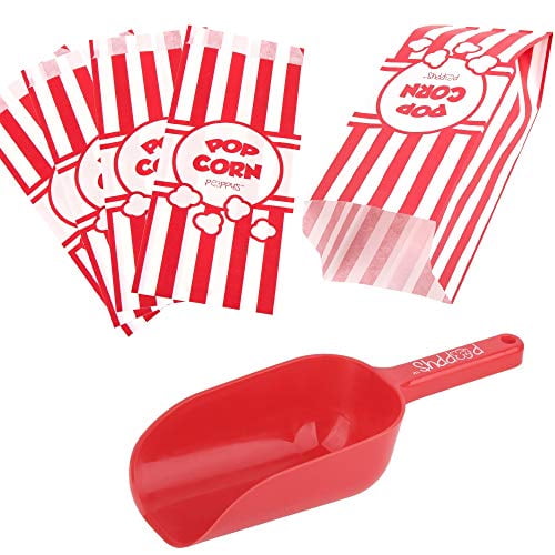 Poppy's Popcorn Scoop and Popcorn Bags Bundle, Nostalgic Popcorn ...