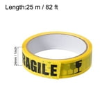 Uxcell Warning Tape OPP Stripe Sticker Adhesive Tape Marking FRAGILE ...