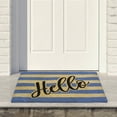 Northlight Natural Coir "Hello" Outdoor Rectangular Doormat 18" x 30 ...