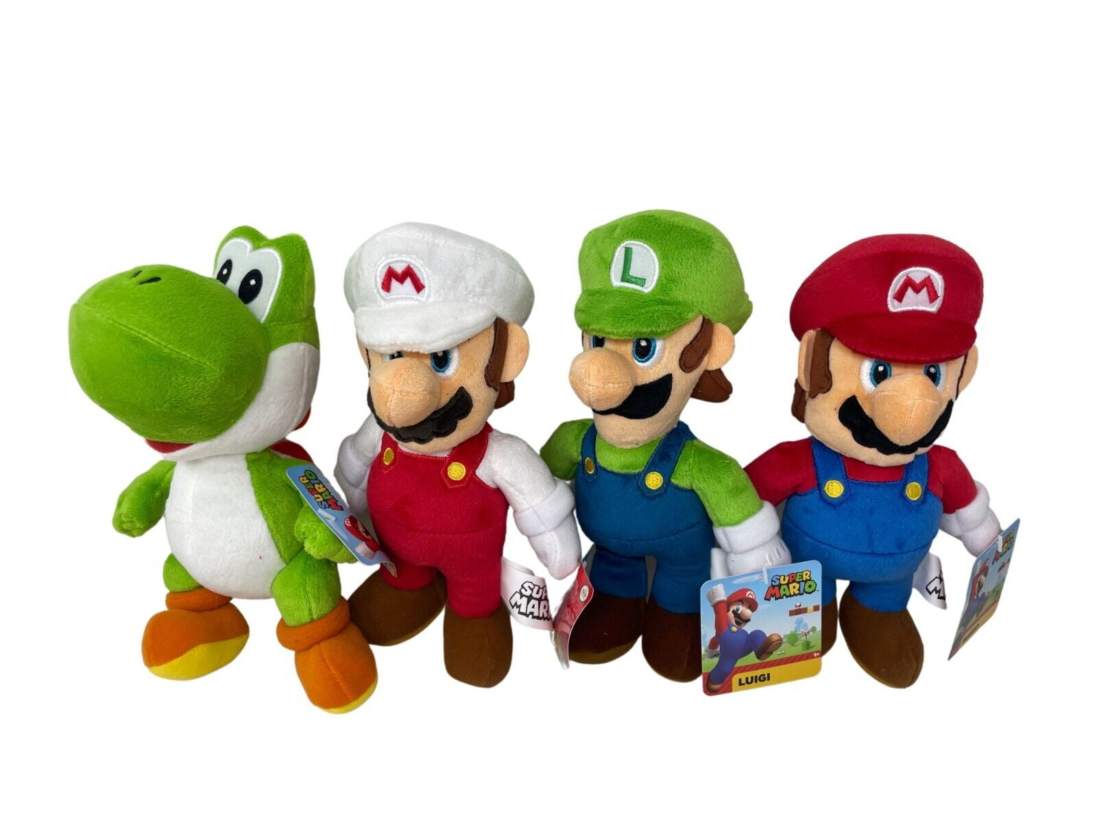 Nintendo Official Super Mario Fullbody Soft Plush, 12" Large- 4 Style ...