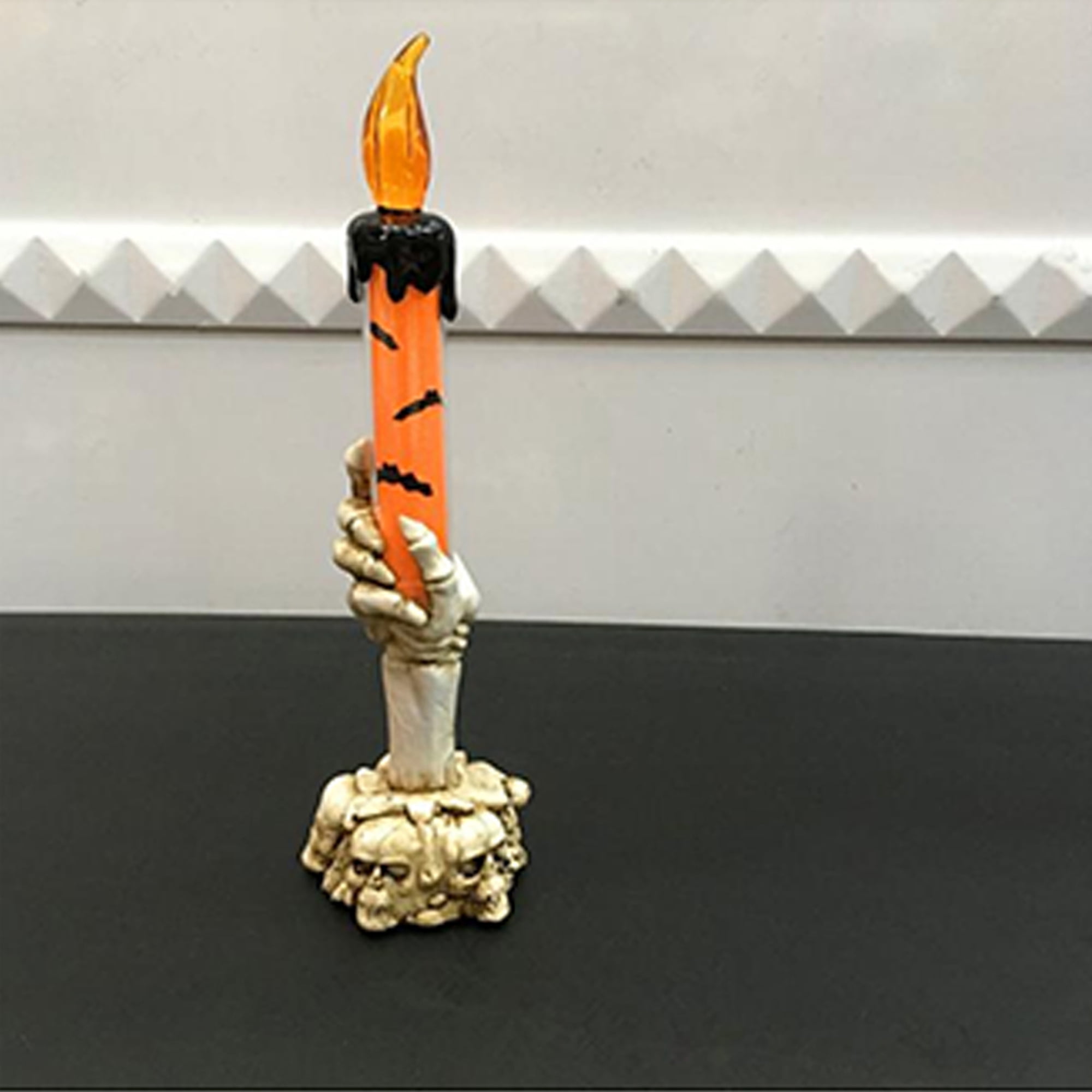 Halloween Skull Skeletal Hand Stand LED Candle Light Party Electronic ...