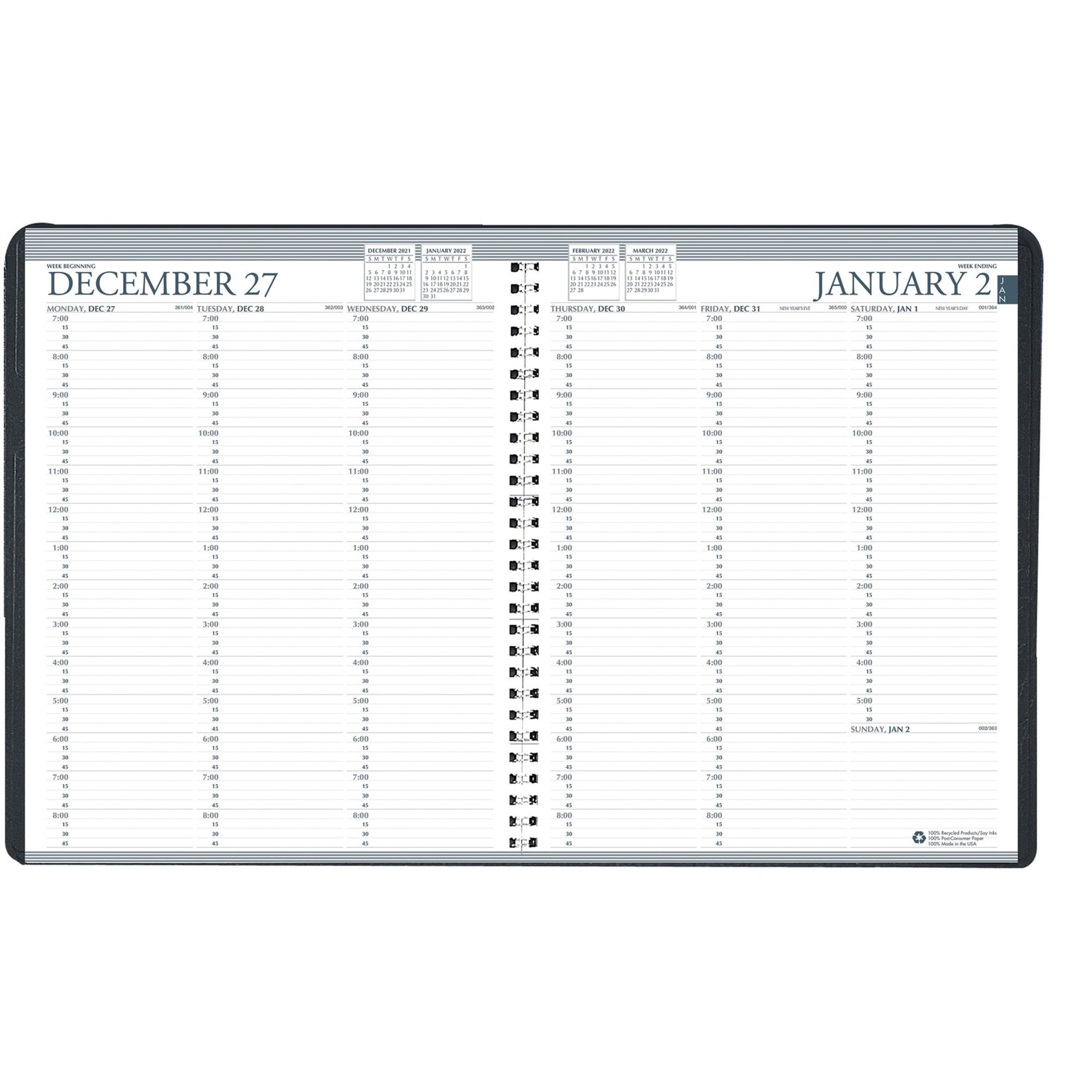 SKILCRAFT Professional Weekly Planner - Walmart.com
