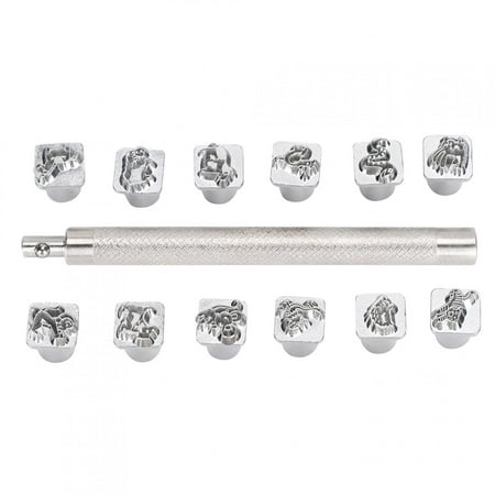 Zinc Alloy Stamping Punch Tool, 12Pcs Easy To Use Stamping Punch Tool ...