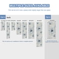 Blue Floral Window Privacy Film Rainbow Static Cling Stain Glass Window ...