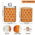 4 PCS Plastic Storage Canister Clear with Lids Airtight Cotton Swabs ...