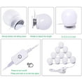 Emlimny Hollywood LED Vanity Mirror Light Bulbs, Stick-on Dimmable ...