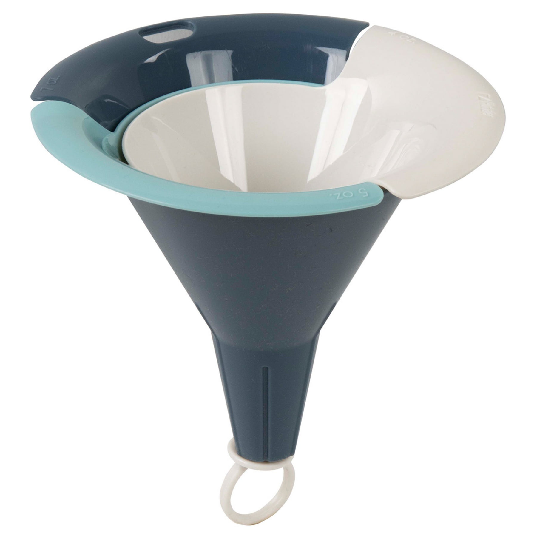 Hutzler 3-Piece Interlocking Funnel Set 4 oz., 5 oz. & 7 oz. - Walmart.com