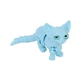 3D Printed Articulated Cartoon Cat Figurine Multi Color Feline ...