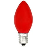 Box of 25, 7W Decorative Light Bulbs, C7 Base, Red & Green - Ideal for ...