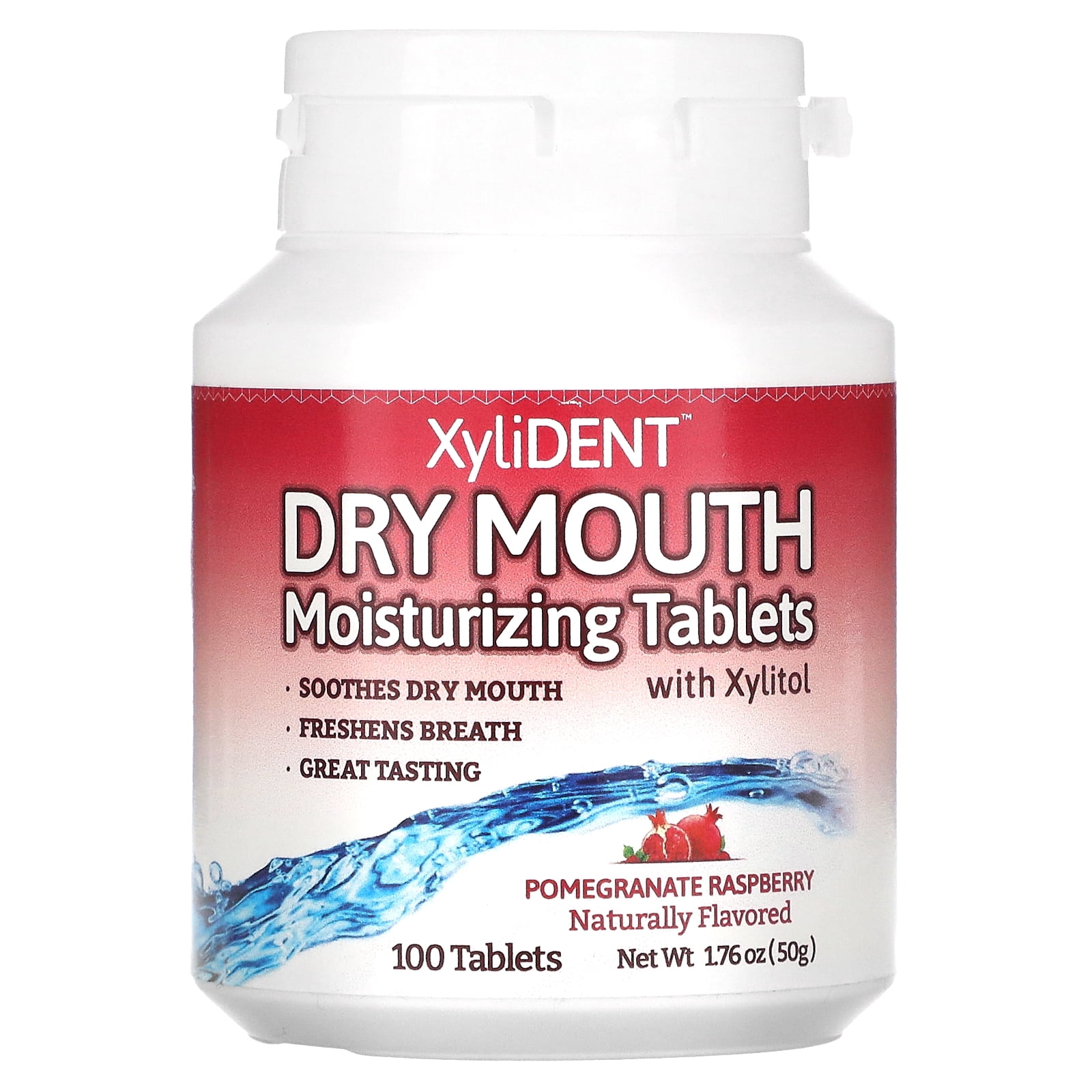 Dry Mouth, Moisturizing Tablets with Xylitol, Pomegranate Raspberry ...