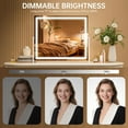 Vanity Mirror with Lights, 30'' x 22'' Lighted Mirror, Touch Screen ...