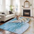 Vintage Conch Rectangle Area Rug 8x10 ft Ocean Waves Coastal Farmhouse ...