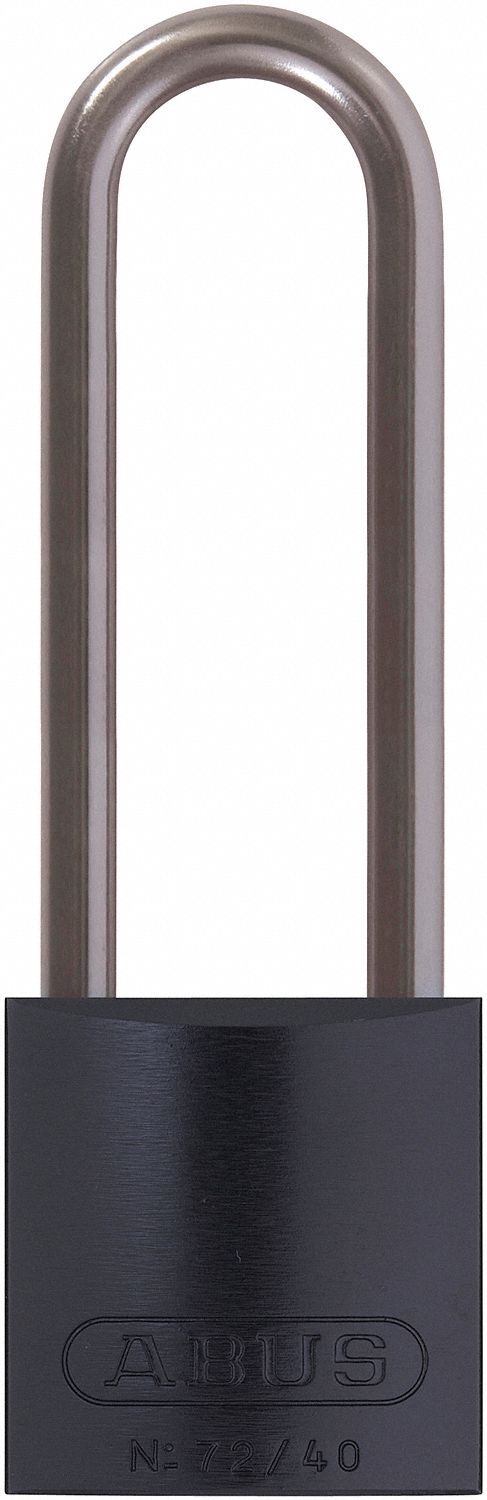 Abus Lockout Padlock,KA,Black,1-1/2"H 72 HB/40-75 KA Black - Walmart.com
