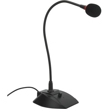 USB Microphone, Table Mounted Corded Voice Condenser Microphone with ...