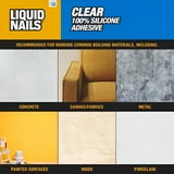 Liquid Nails Clear Small Projects Silicone Adhesive (LN-207) 2.5 oz ...