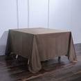 BalsaCircle 90" x 90" Square Polyester Tablecloth Chocolate Brown ...