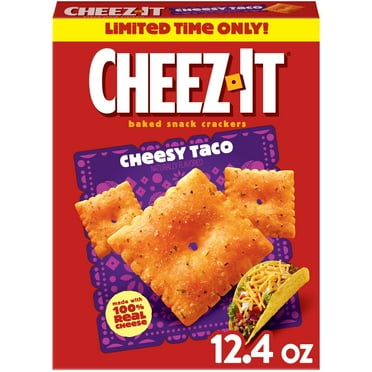 (4 pack) Gripz Cheez-It Original Mini Cheese Crackers, Kids Snacks, 12 ...