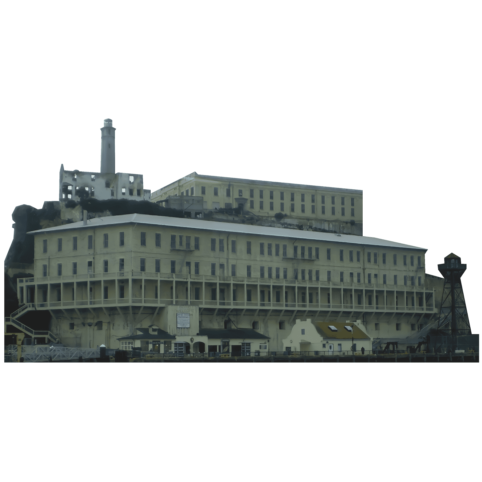 Alcatraz Federal Penitentiary Prison San Francisco Bay Cardboard Cutout ...