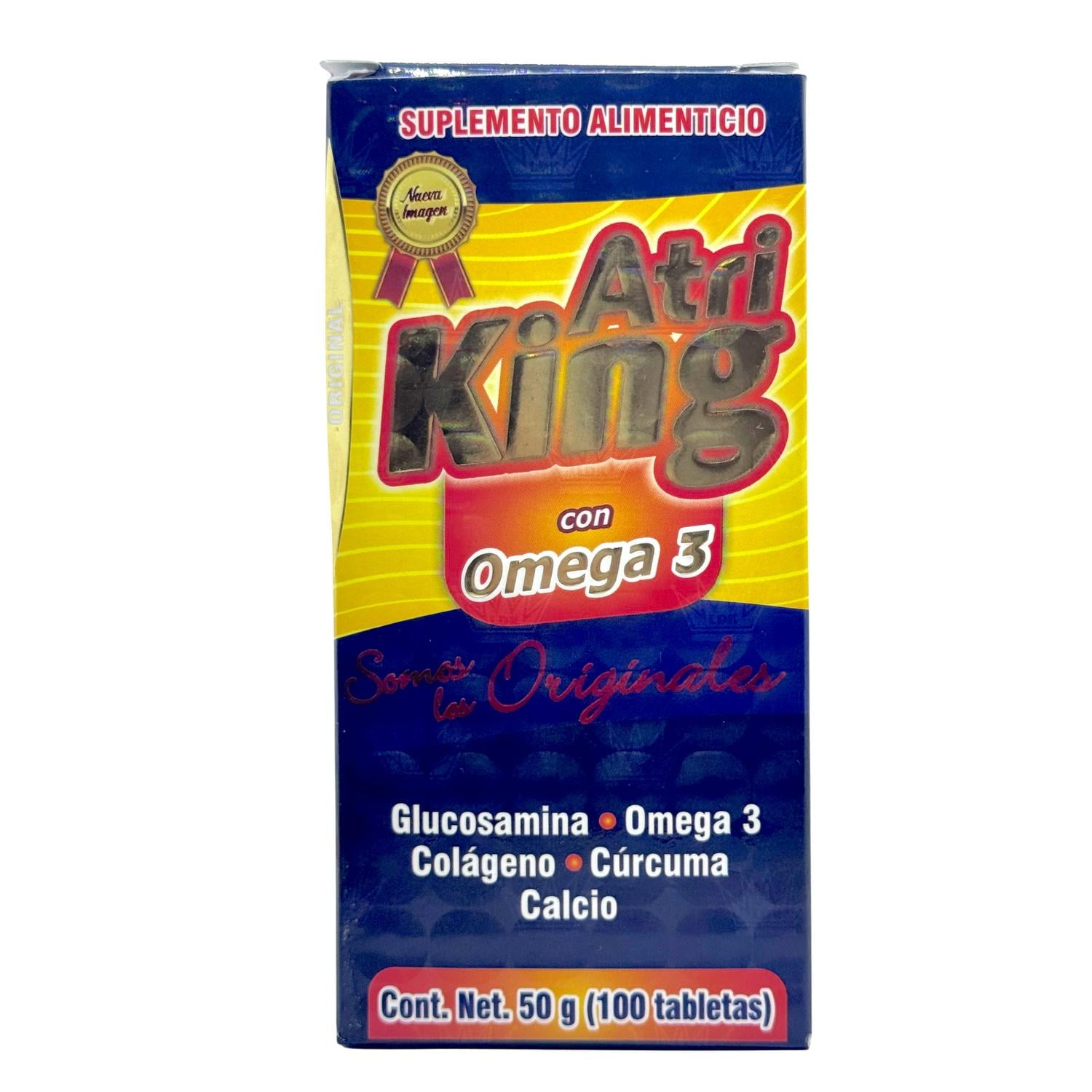 Atri King Omega 3 Glucosamina Colágeno 100 tabs Dragon King | Walmart en línea