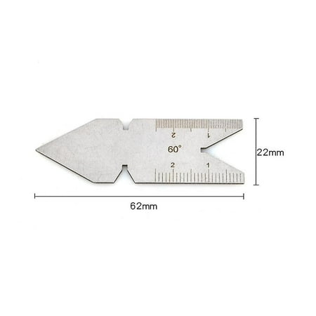 Surrme Center Fishtail Gauge Stainless Steel Thread Pitch Gauge Cutting ...