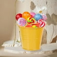 Himition 6pcs Colorful Storage Iron Bucket Multi-functional Candy ...