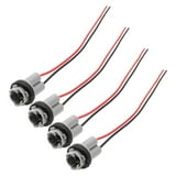 4x Connector Socket Bulb Bundle PigTail T15 Rubber Wedge LED - Walmart.com