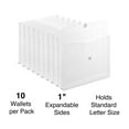 Staples Button & String Document Envelopes 11" x 8.5" Clear 10/Pack ...