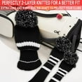 Golf Club Head Covers Knit for Woods Driver Fairway Hybrid Headcovers ...