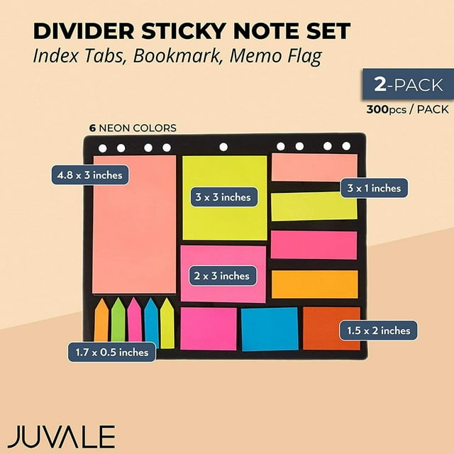Office Organization Notes Juvale Mini Graph Sticky Notes - 10 Pack 3x3 ...