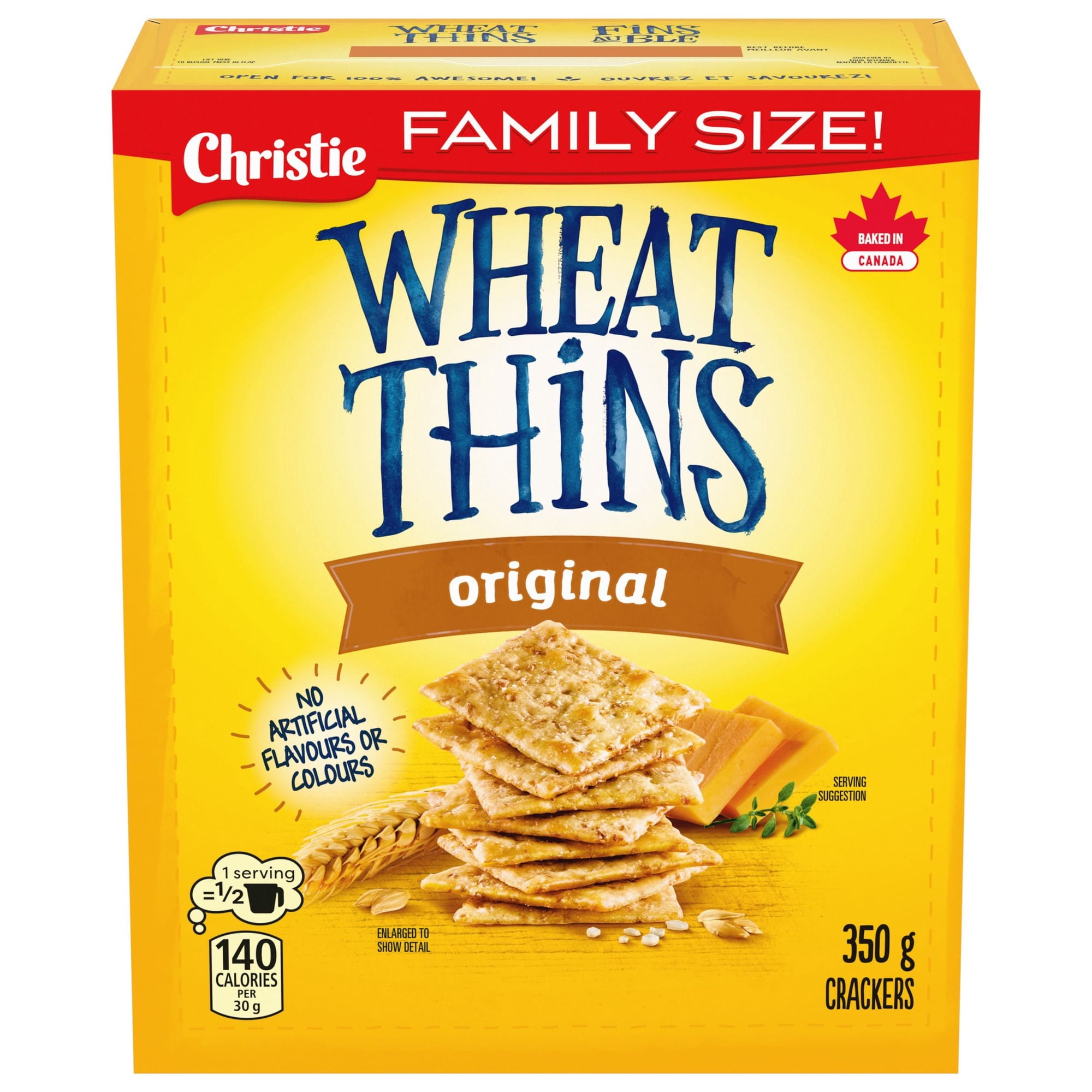 Click here for Wheat Thins Original Crackers  Family Size 350 G prices