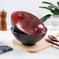 Ceramic Japanese Ramen Bowl Set, 2 Sets Asian Pho Udon Soup Noodle ...