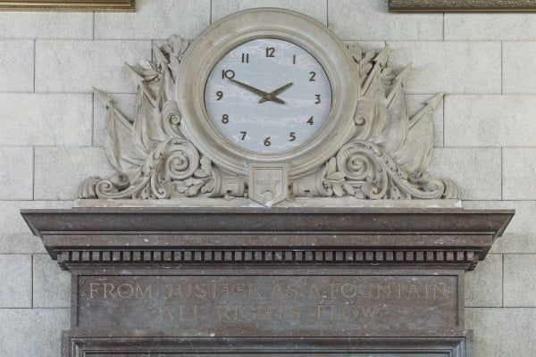 Print: Courtroom Clock, David W. Dyer Federal Building And U.S ...
