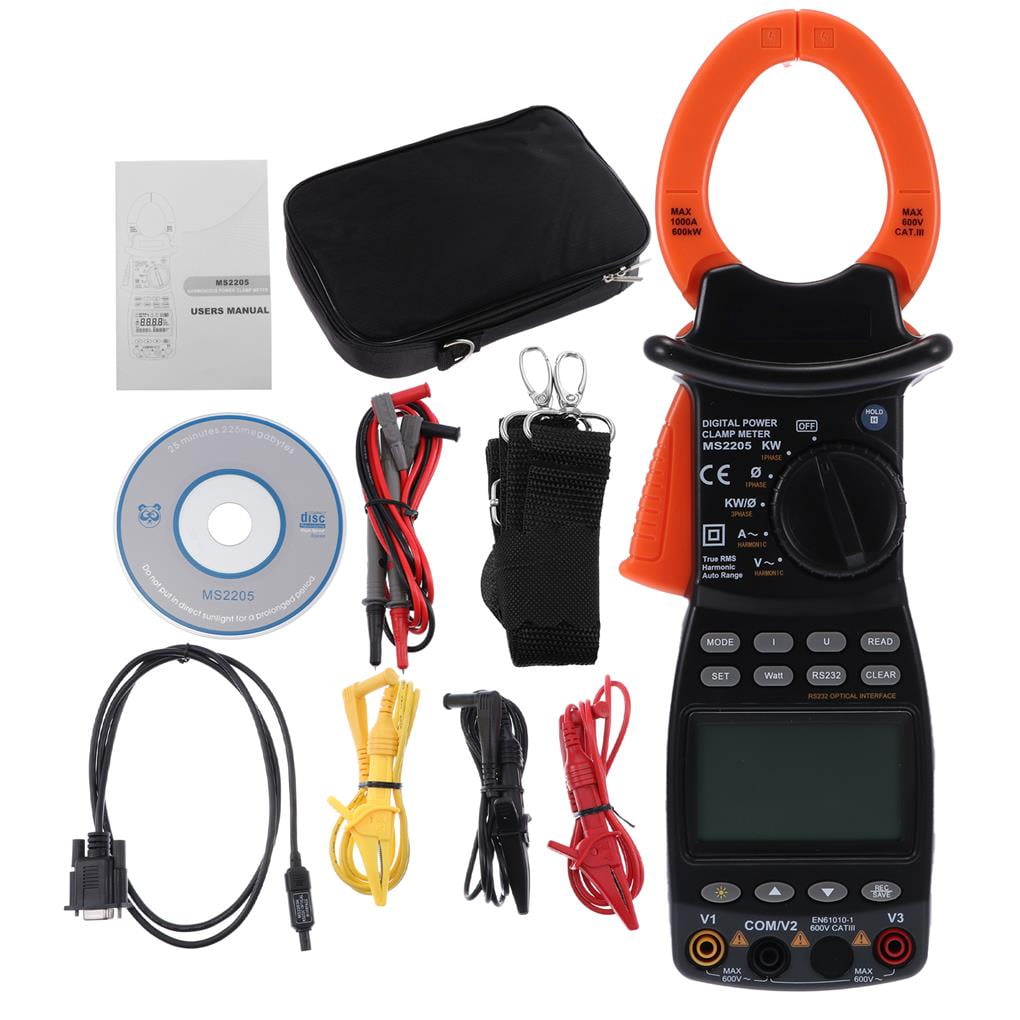 Pinza Amperimétrica Ms2205 Voltaje Ca/Corriente Rms Verdadero Rango ...