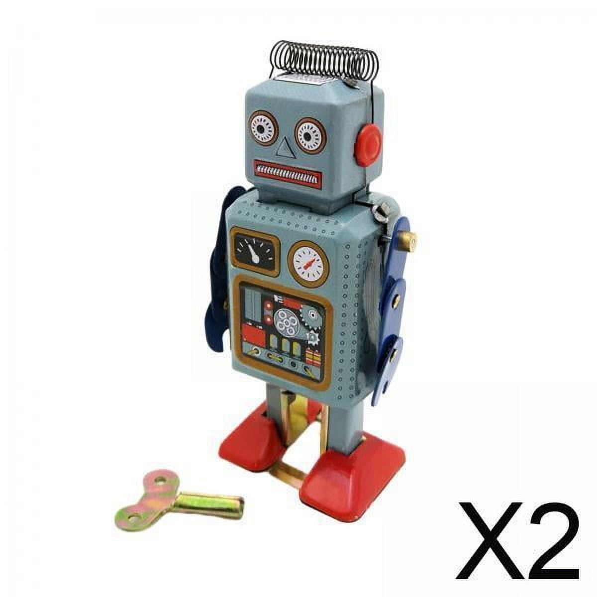 2x Robot , Juguete De Hojalata De Cuerda Vintage Para Fiesta, Juguete ...