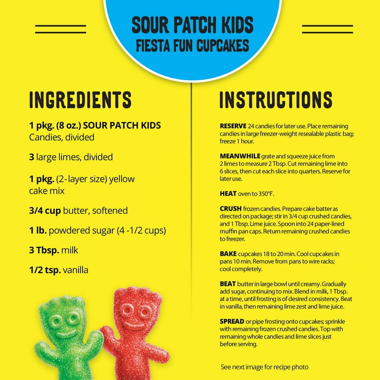 Snack Pack SOUR PATCH KIDS BLUE RASPBERRY Flavored Juicy