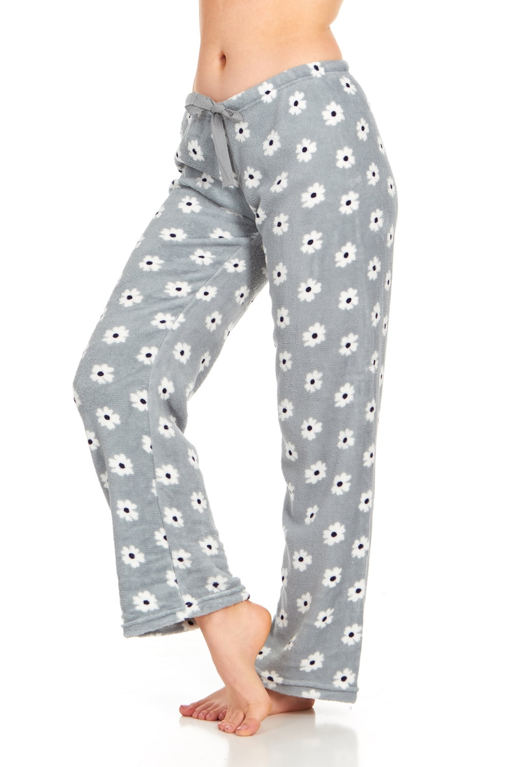 DARESAY Women's Super-Soft Plush Fleece Pajama Bottoms/Printed Lounge Pants - Walmart.com