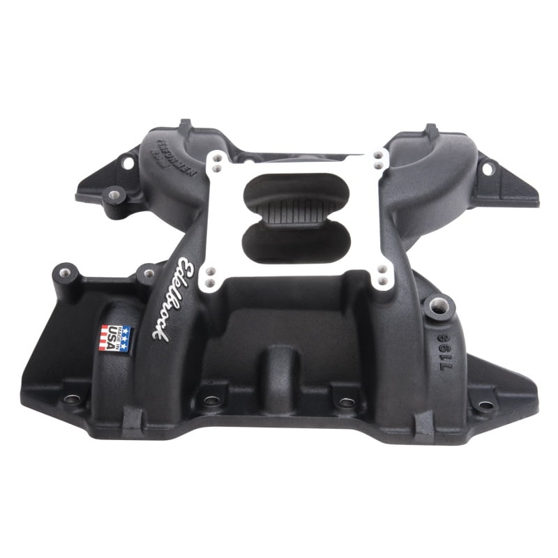 Edelbrock Performer RPM 440 Manifold Black Powdercoated - Walmart.com