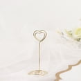 Efavormart 10 Pack | Gold Metal 3.5" Heart Card Holder Stands, Table ...