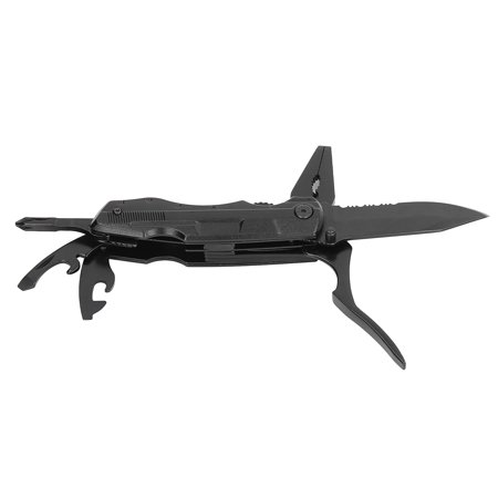 Multitool Knife, Black Oxidation Treatment Hard Pocket Knife Foldable Stainless Steel For For ...