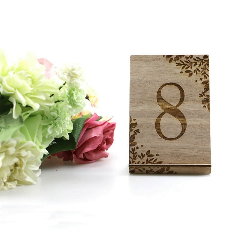 Country Wedding Table Numbers