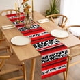 Table Runner Dresser Scarves 90 Inch Long,Mexico Stripes Red Animal ...