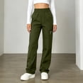 Loopsun Women Full Length Pants Solid Daily Office Outfits High Elastic ...