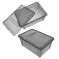 ELAYARD 2Pcs Transparent Grey Reptile Breeding Boxes with Ventilation ...