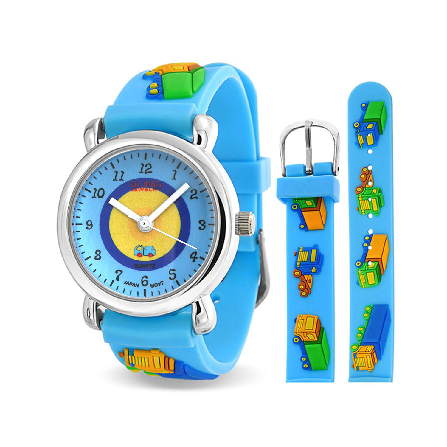 TIMEX TIME MACHINES® 29mm Blue Shark Elastic Fabric Kids Watch ...