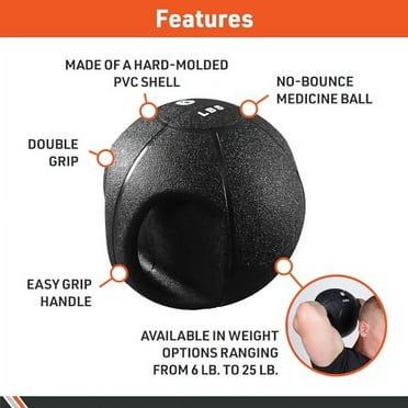 Medicine Ball with Dual Grip| 10/20 lbs Exercise Ball |Weight Ball with ...