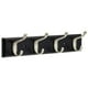 Franklin Brass 16 in. Rail with 4 Heavy Duty Coat and Hat Hooks in Bark ...