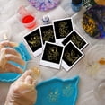 9Pcs Nickel Self-adhesive Picture Stickers Metal Decals Golden Dragon ...