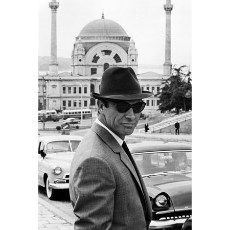 Sean Connery 24x36 Poster cool pose in shades and fedora hat - Walmart.com
